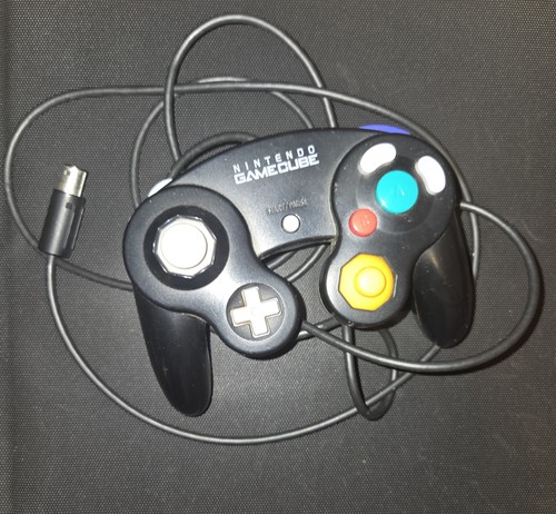 Official Nintendo Gamecube Controller Black DOL-003 Authentic OEM Nice ...