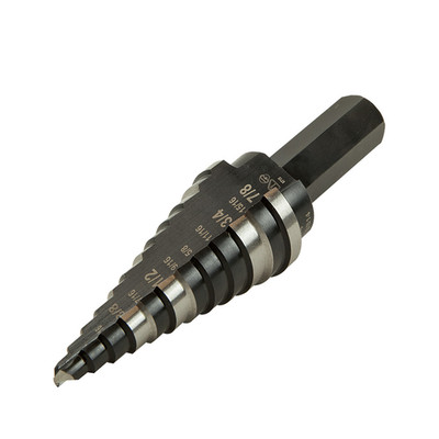 Klein Tools KTSB14 Double Fluted Step Drill Bit #14, 3/16" - 7/8" | eBay