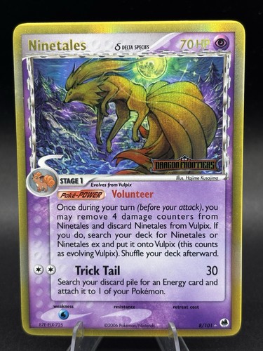 Ninetales (Delta Species) 8/101 Dragon Frontiers Reverse Holo | eBay