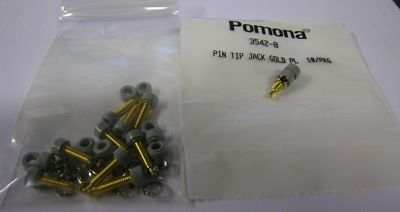 10 Pomona 3542-8 Pin Tip Jack Jacks Gray Panel Mount | eBay