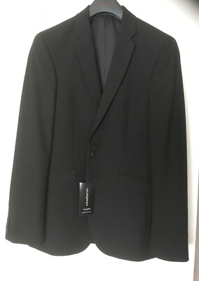 Mens Black Suit Jacket Formal 36L Taylor and Wright Wedding Funeral ...