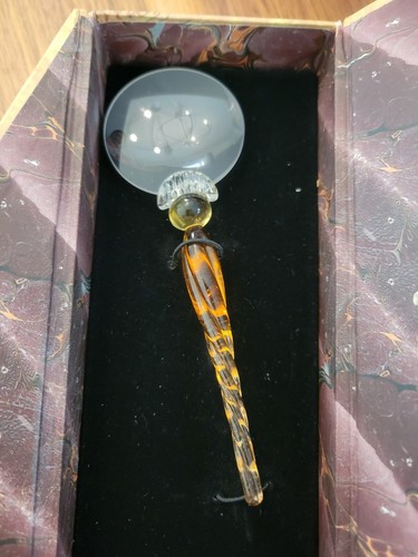 Authentic Models "The Writing Collection" Orange Amber Glass Venice ...