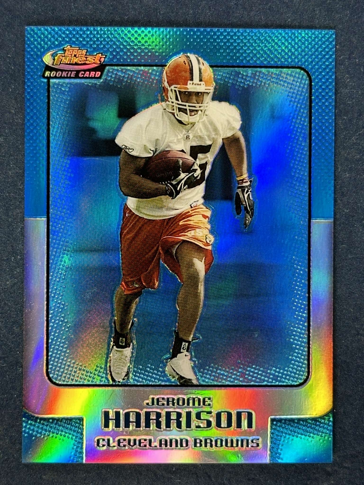 2006 Topps Finest Blue Refractor #122 Jerome Harrison Browns /299 RC | eBay