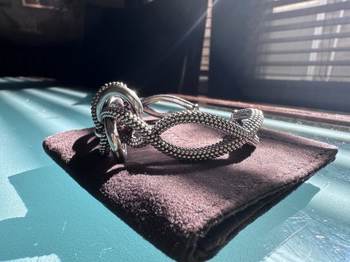 LAGOS LOVE KNOT intertwined SS cuff | eBay