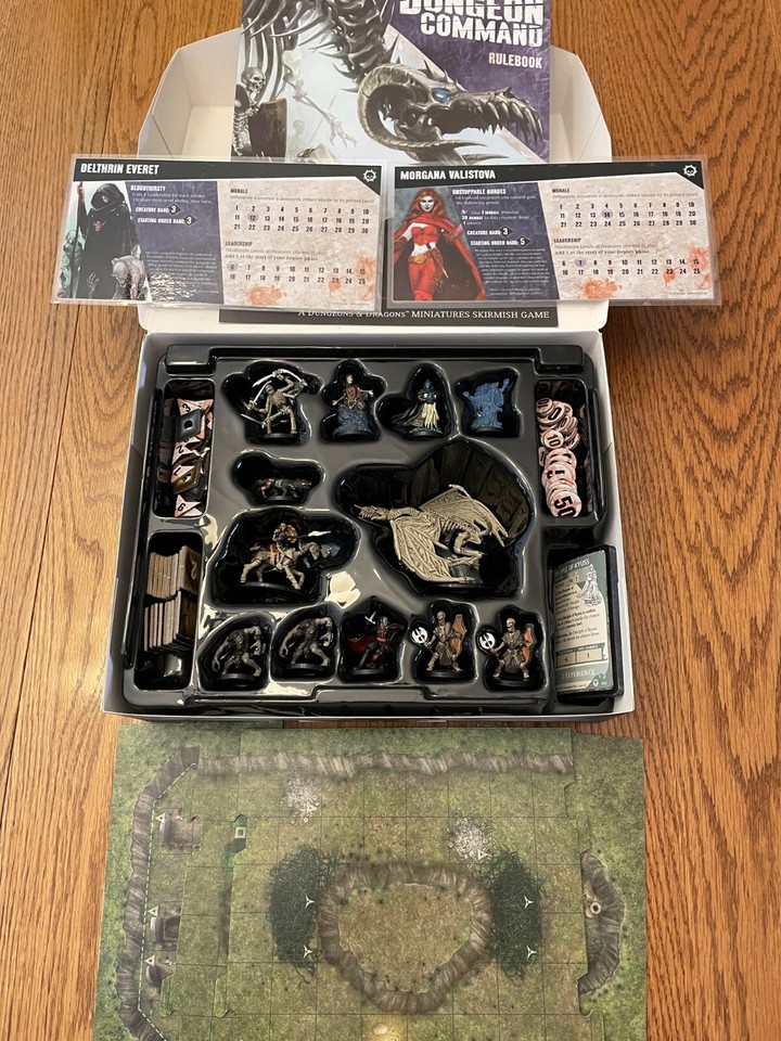 WOTC D&D Dungeon Command Curse Of Undeath Miniatures - NM plus extras ...