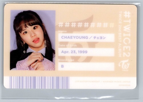 TWICE- CHAEYOUNG JAPAN ALBUM ID #TWICE2 OFFICIAL PHOTOCARD (US seller) | eBay