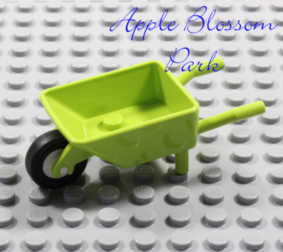 NEW Lego Minifig Garden WHEEL BARROW - Girl Friends Lime Green ...