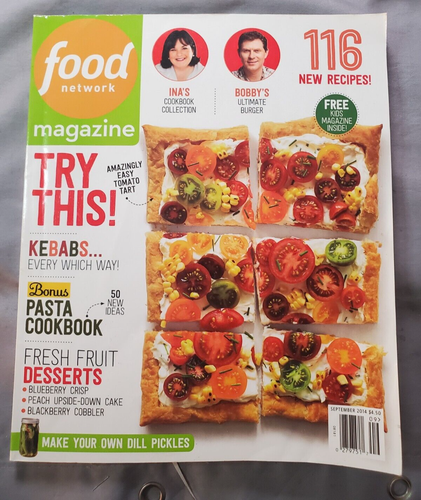 Food Network Magazine Sept 2014 Kebabs Bonus Pasta Cookbook Fruit ...