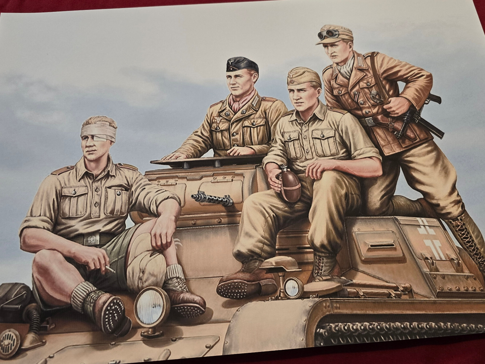 WW2 WWII German DAK AFRIKA KORPS TROPICAL PANZER TANK Military Poster ...