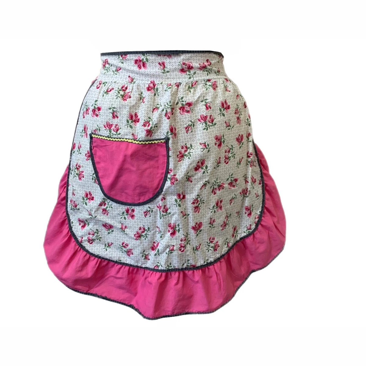 Vintage Ruffle Half Apron