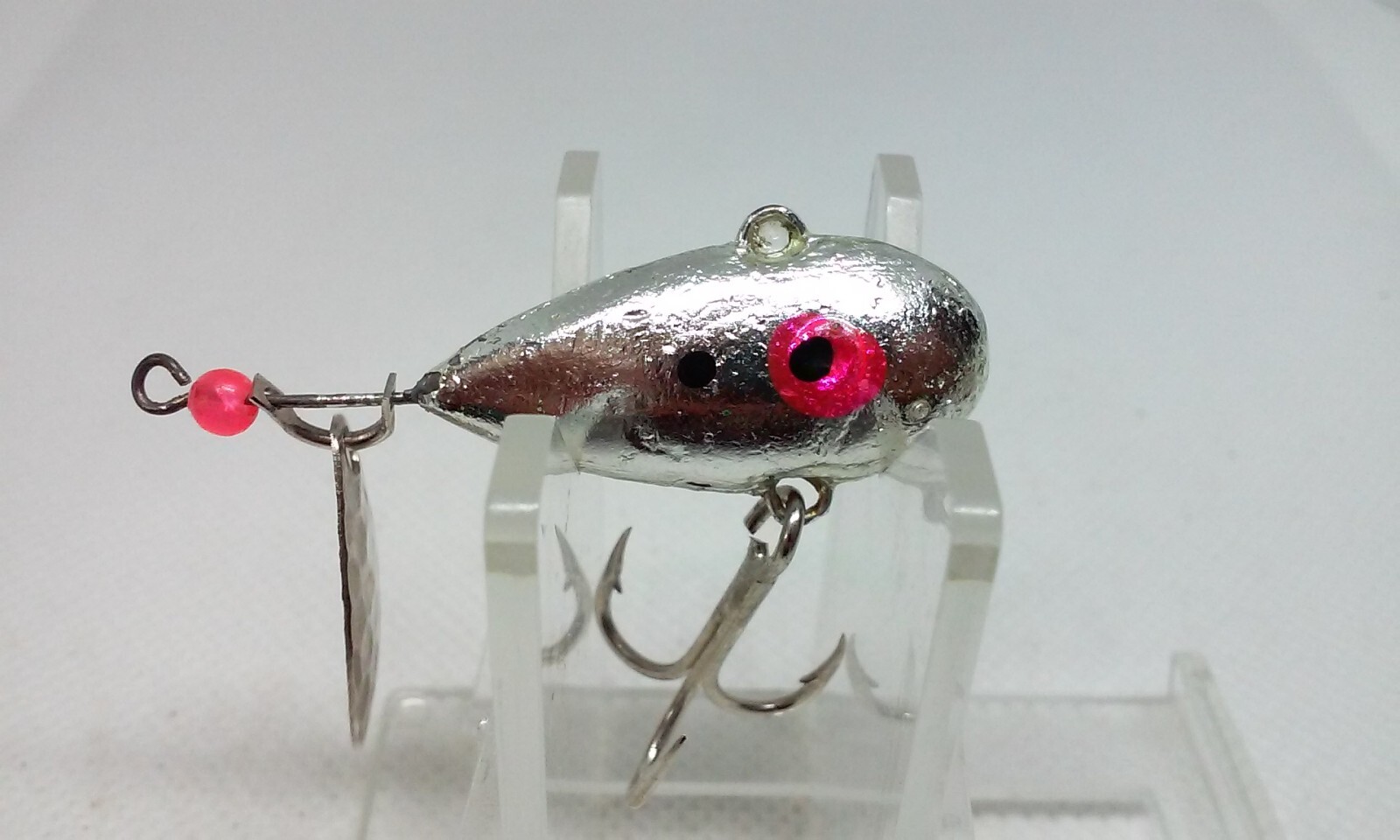 VINTAGE Tom Mann's Little George Silver/Chrome 1 1/4" Lipless Tail Spin ...