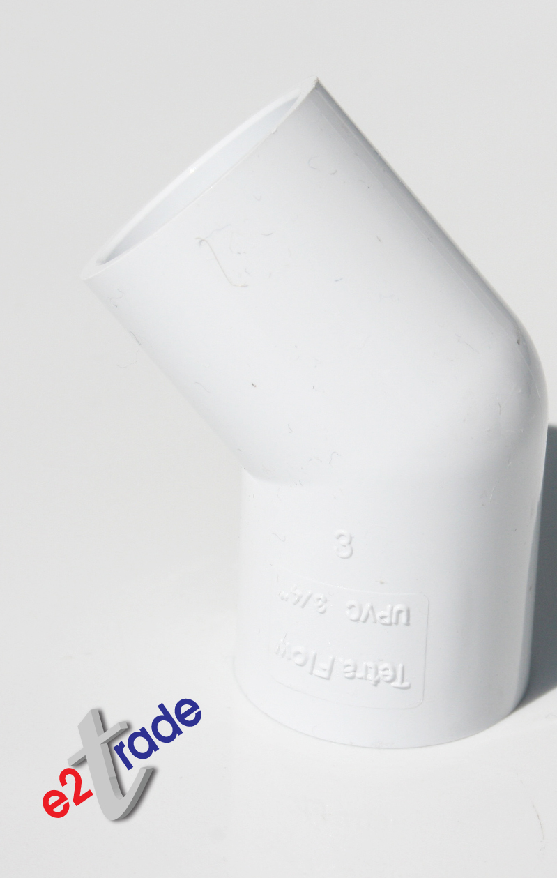 21.5mm Overflow Pipe Fittings Elbow,Bend,Tee,Coupling–White PK of2,5,10 ...