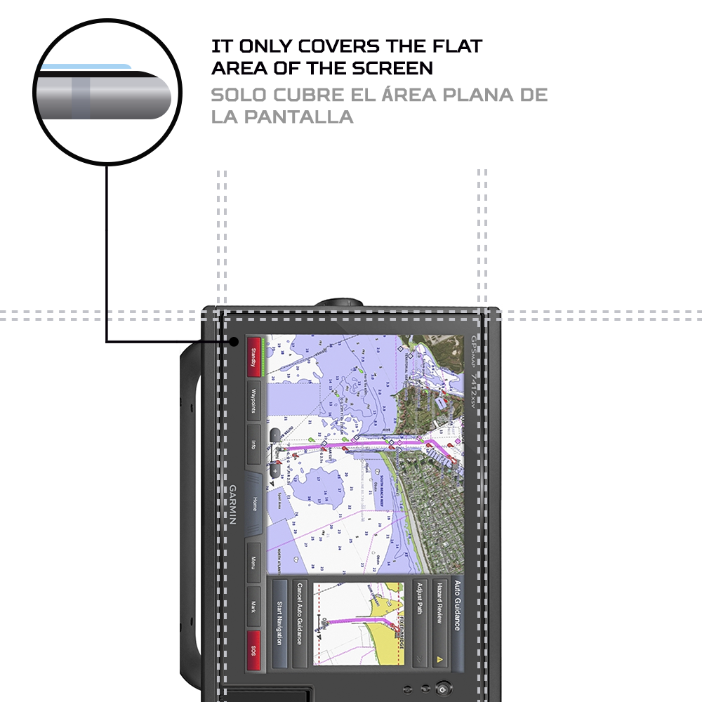 ANTISHOCK Screen protector for Garmin GPSMAP 7412(xsv) | eBay