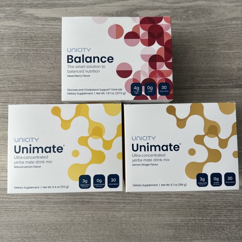 Unicity Feel Great System 90 PACK! Mixed Berry BALANCE 30 UNIMATE 60 ...