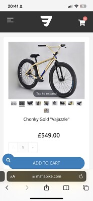 Mafia Bikes Chonky Complete Cruiser Bike - Gold "Vajazzle" | eBay UK