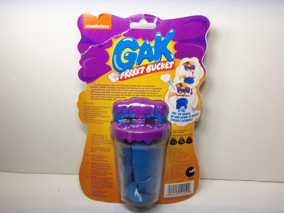 NICKELODEON GAK FRRRRT BUCKET EWWW! BLASTIN BLUE 2018 VIACOM | eBay