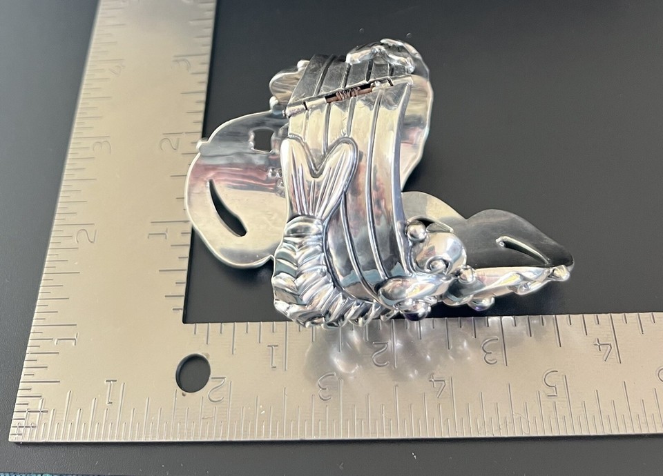 Margot De Taxco Mexico Sterling Silver Amethyst Koi Fish Clamper ...