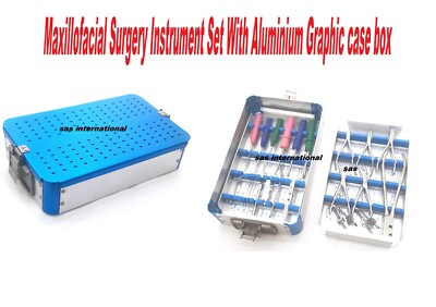 Maxillofacial Surgery Instrument Set With Aluminium Graphic case box ...