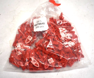 200 Lego Brick Replacement 6078640 Fla Modified Horizontal Tooth Red ...