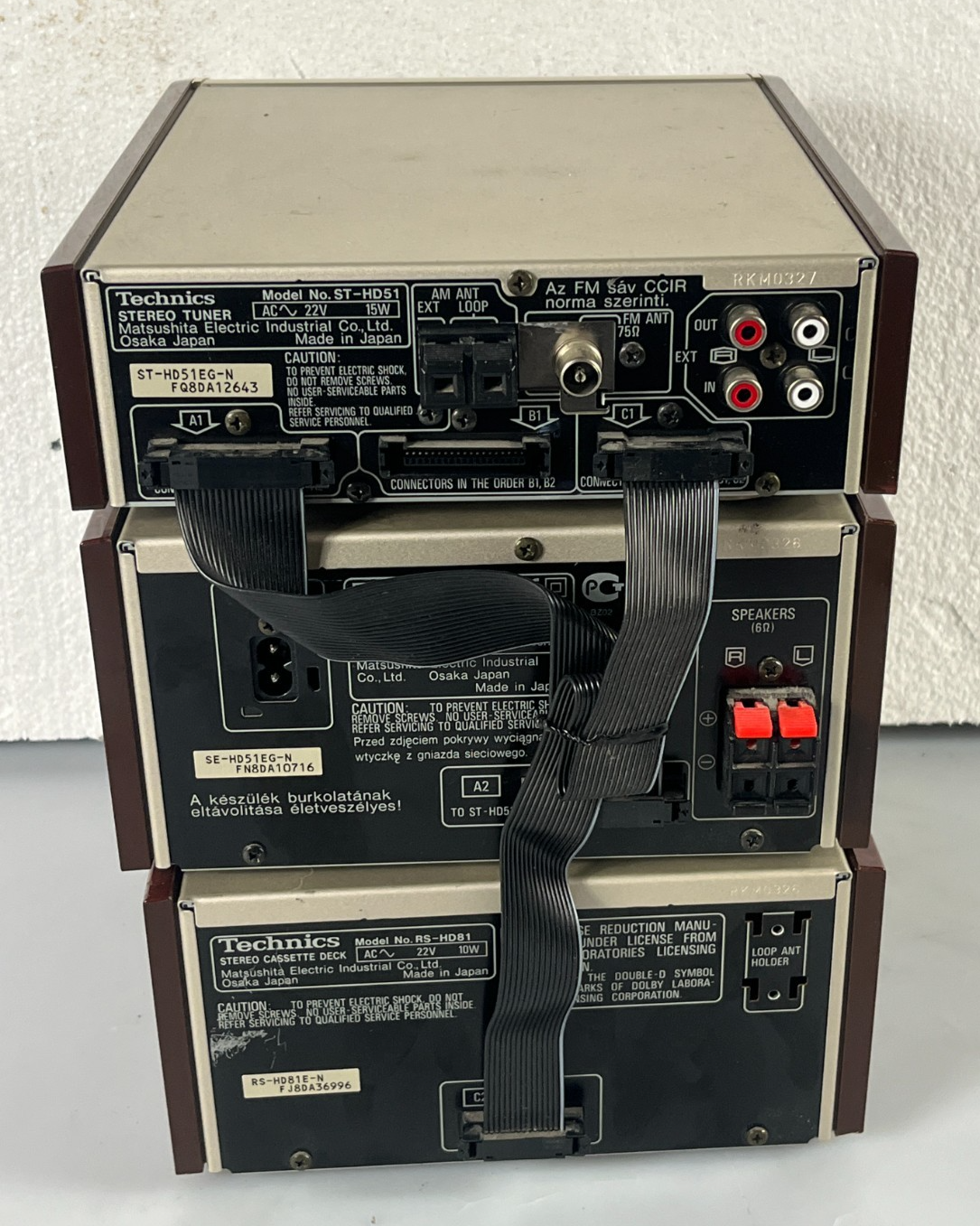 Technics SE-HD51/RS-HD81/ ST-HD51 Tuner + Amplifier +Cassette Deck # ...