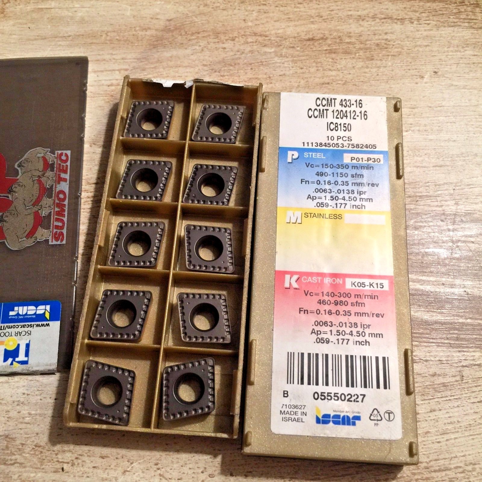 ISCAR CARBIDE INSERTS QUANTITY 13 CCMT 433-16 120412-16 IC8150 | eBay