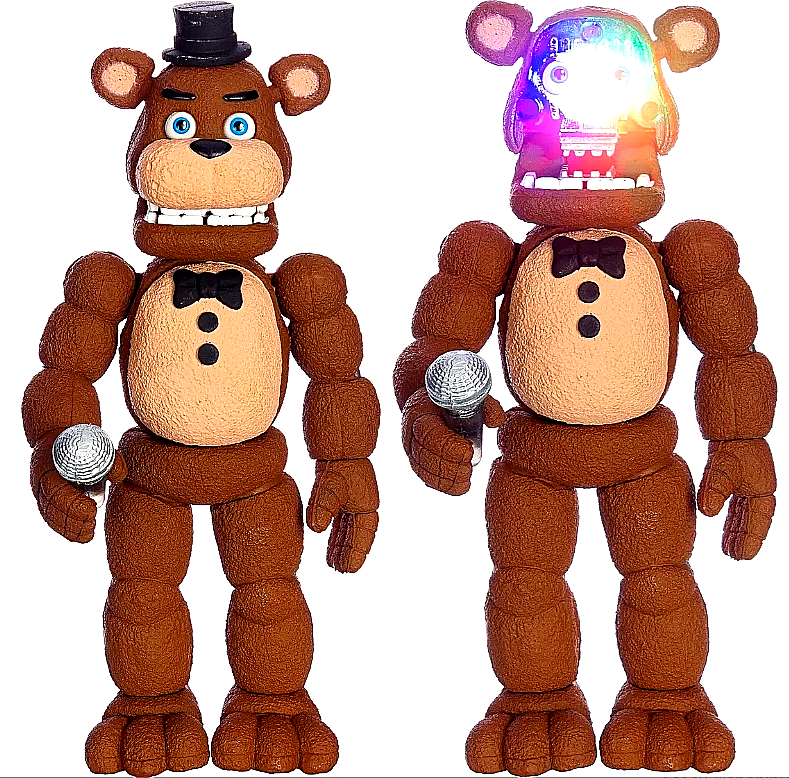 ANIMATRONIC FREDDY FAZBEAR action figure size 8" FNAF five nights at ...