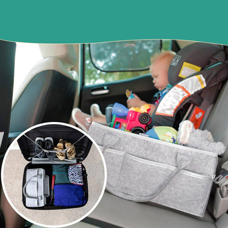 Baby Diaper Wipes Bag Caddy Infant Nappy Organizer Basket Nursery ...