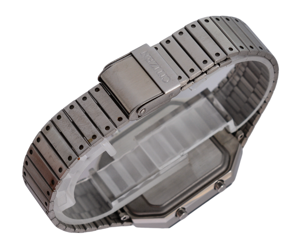 NIB 2022 Citizen Men's 33.5mm Stainless Steel Ani-Digi Temp Watch 8989 ...