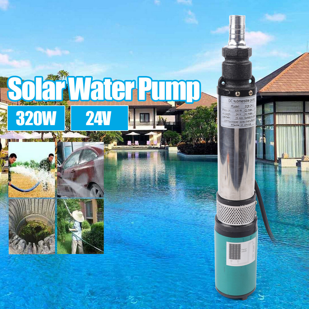 Solar Water Pump Screw Submersible Bore Hole Power Deep Well Pump 24V ...