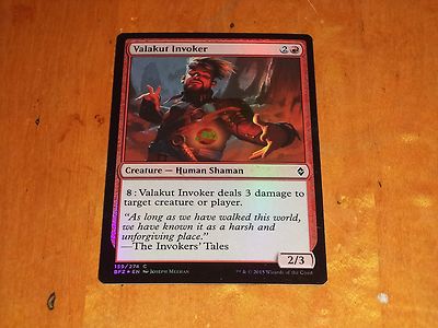 1x Foil - Valakut Invoker - Magic the Gathering MTG Battle for Zendikar ...