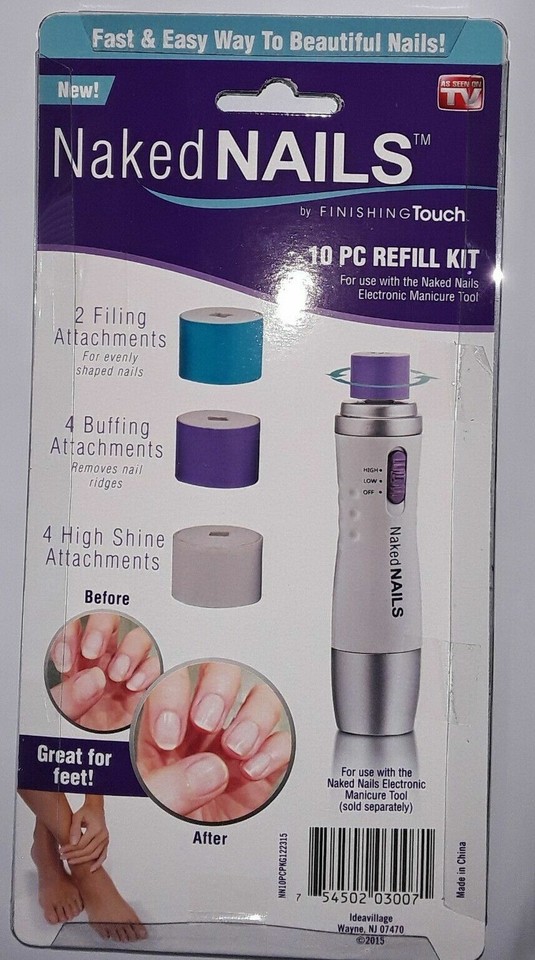 Lot of 2 - Naked Nails Refill by Finishing Touch 10 pcs Refill Kit | eBay