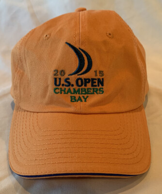 2015 US Open Chambers Bay Golf Baseball Cap Hat Orange Adjustable USGA ...