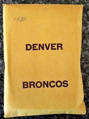 Original APBA Pro League Football 1980 Denver Broncos 37 Card Team Set ...