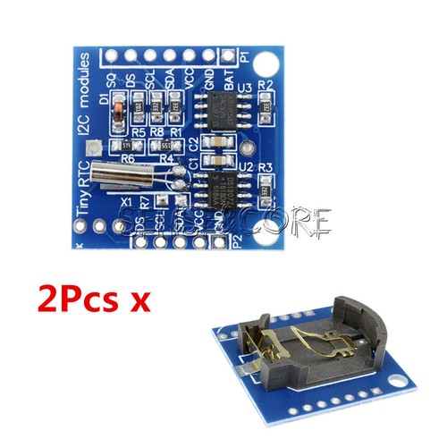 2pcs Arduino I2C DS1307 RTC AT24C32 Real Time Clock Module For AVR ARM ...