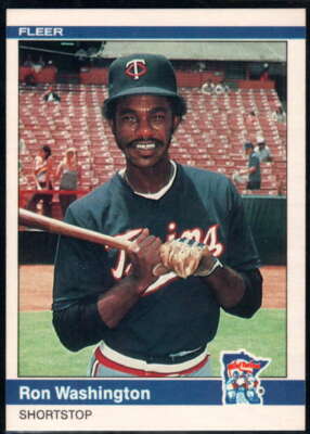 1984 Fleer #577 Ron Washington Twins | eBay