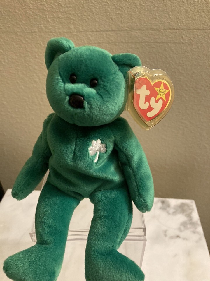 Ty Beanie Baby Erin The Bear 1997 Retired Plush Toy 8421041862 | eBay