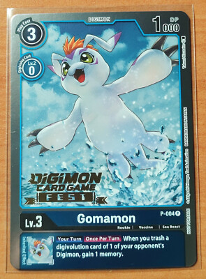 Gomamon - P-004 (Digimon Card Game Digifest Festival 2022) | eBay Australia
