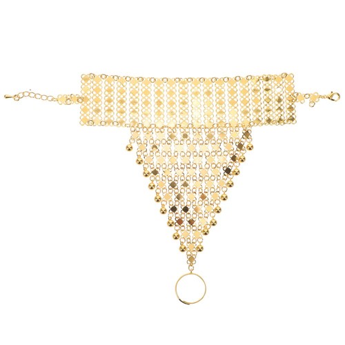 Bracelet Ring Hand Chain: Multi Layer Metal Hand Chain Bracelet For ...