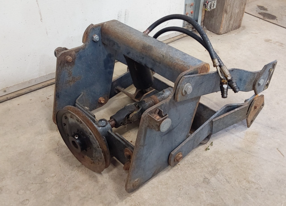 john deere 318 322 332 420 430 am39624 front mount snow blower pto ...
