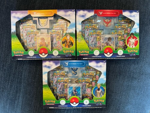 Pokemon Go Sealed Special Collection Box Set of 3 Team Valor, Mystic ...