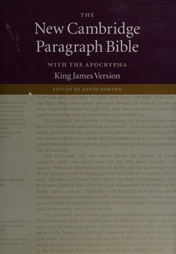 KJV New Cambridge Paragraph Bible with the Apocrypha: Burgundy ...