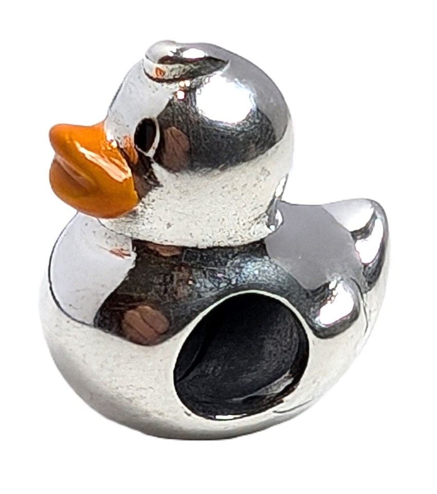 Authentic Pandora Charm, Polished Rubber Duck, #799554C01 | eBay