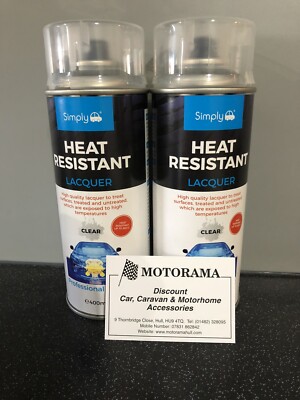 2X VHT HIGH TEMPERATURE CLEAR LACQUER/VARNISH 800° SPRAY PAINTS HEAT ...
