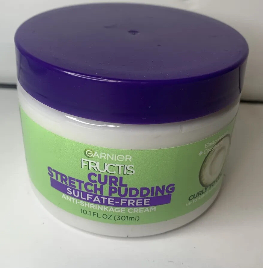 Garnier Fructis Curl Stretch Pudding Sulfate Free Anti-Shrinkage Cream ...