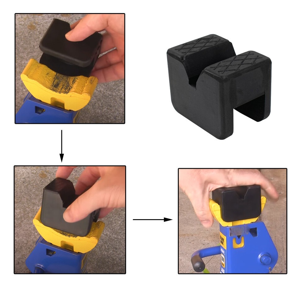 x2 Axle Jacking Pads Jack Stand Pad Adapter Frame Rail Protector ...