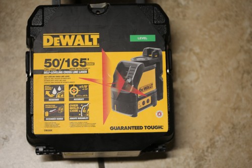 DEWALT Line Laser, Self-Leveling, Cross Line, Red Beam (DW088K) NEW ...