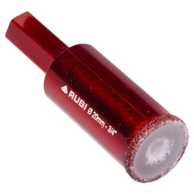 Rubi Dry Gres 4DRILL Diamond Porcelain Tile Drill Bit 20mm - 5929 | eBay UK