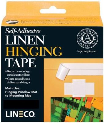 Lineco Self-Adhesive Hinging Tissue Roll, Acid-Free Linen Fabric, Translucent | eBay