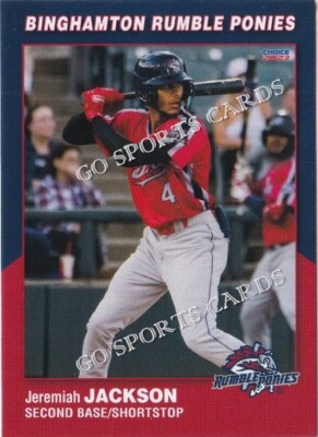 2023 Binghamton Rumble Ponies Update Jeremiah Jackson RC Rookie Mets ...