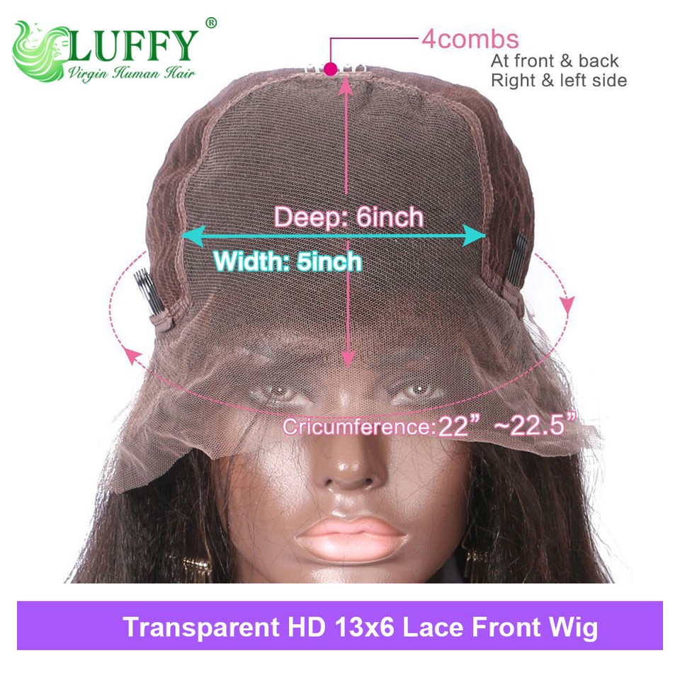 Free Part Full Lace Wigs 100% Human Hair Curly HD Lace Front Wigs With ...